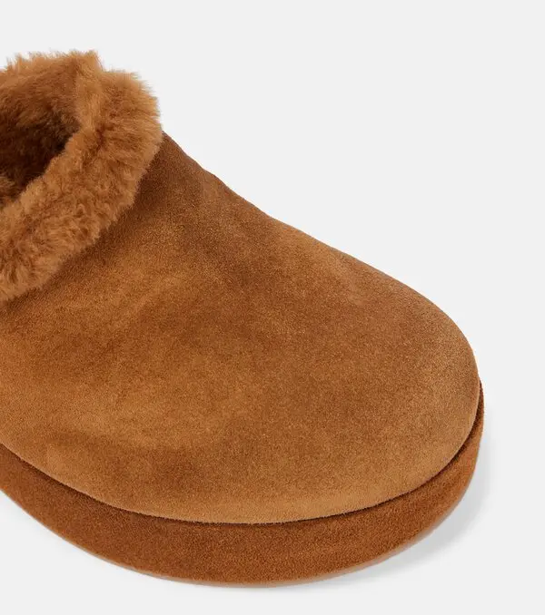 GIANVITO ROSSI Suede Platform Clogs