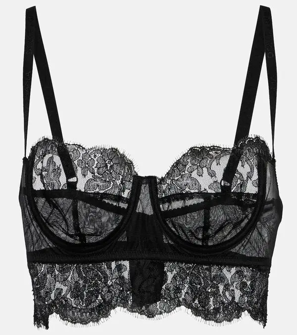 Dolce & Gabbana Lace Bra Top - Black