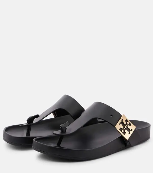 Tory Burch Mellow Leather Thong Sandals