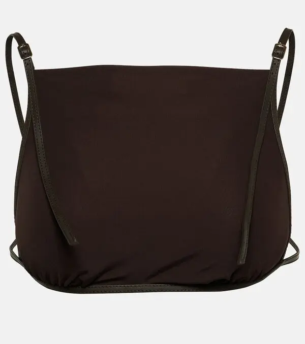 Christopher Esber Framed Leather-trimmed Crop Top - Brown