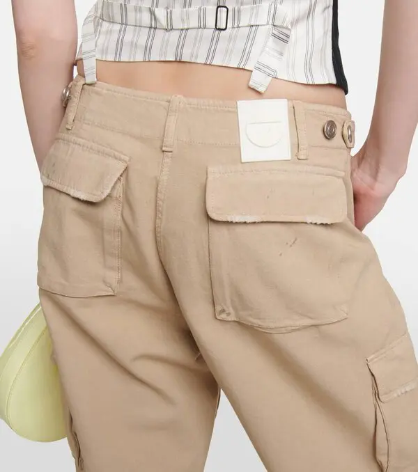 Coperni Adjustable Wide-leg Cargo Pants - Beige