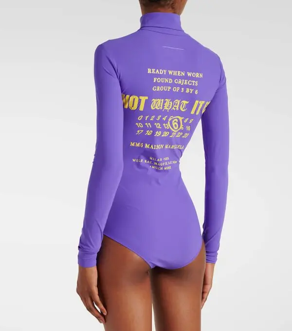 MAISON MARGIELA Logo Jersey Bodysuit