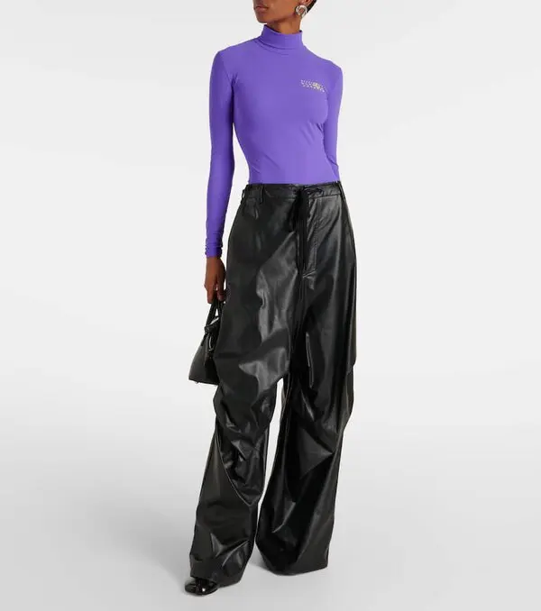 MAISON MARGIELA Logo Jersey Bodysuit