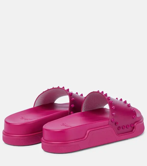 CHRISTIAN LOUBOUTIN Pool Studded Slides