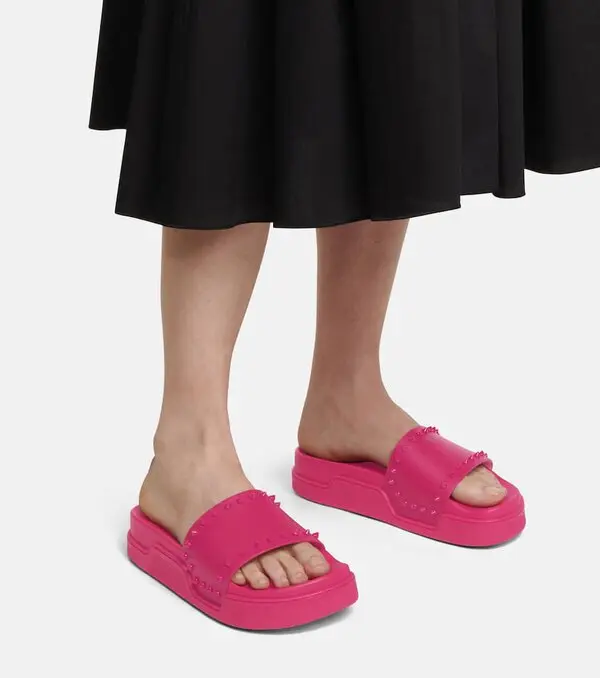 CHRISTIAN LOUBOUTIN Pool Studded Slides