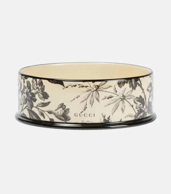 Gucci Herbarium Porcelain Dog Bowl - Multicoloured