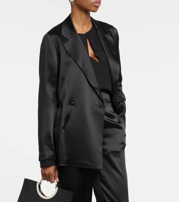 JOSEPH Joubert Silk Satin Jacket - Black