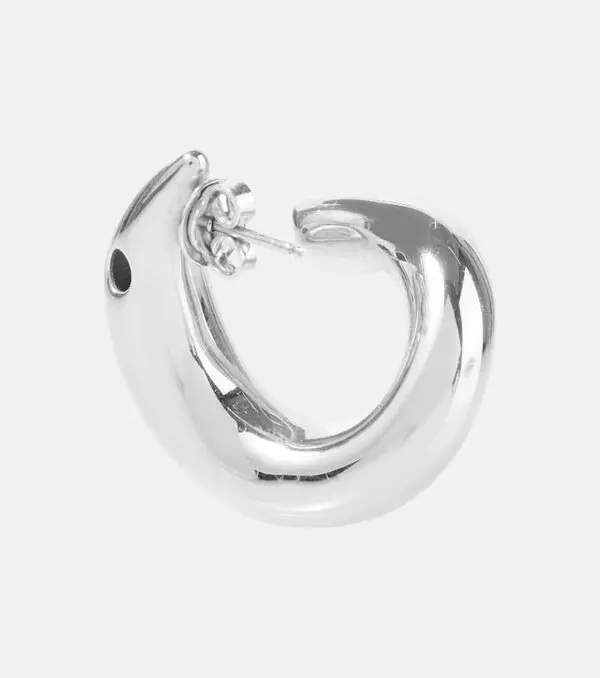 Bottega Veneta Sterling Hoop Earrings