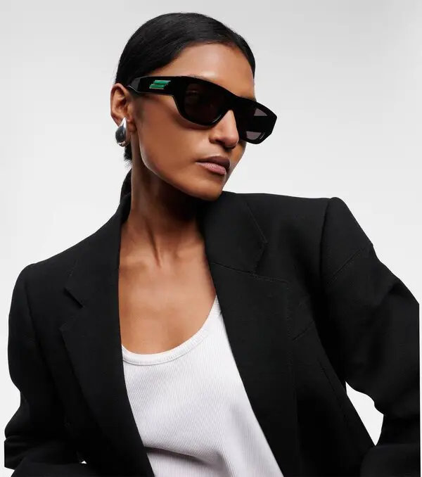 Bottega Veneta Bolt Rectangle Sunglasses