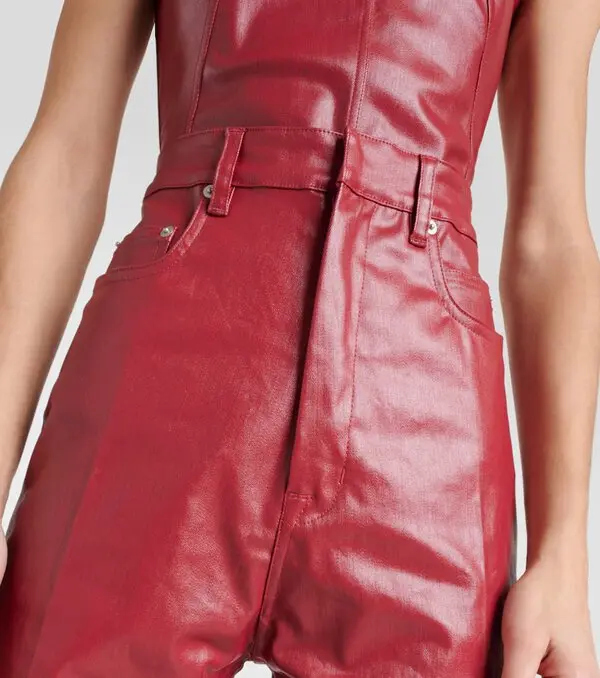 Rick Owens Bolan High-rise Coated Jeans