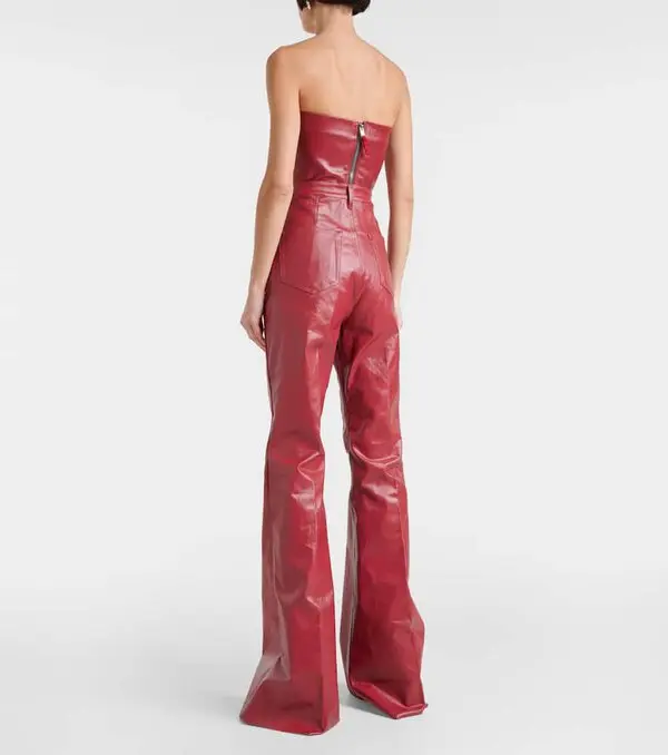 Rick Owens Bolan High-rise Coated Jeans