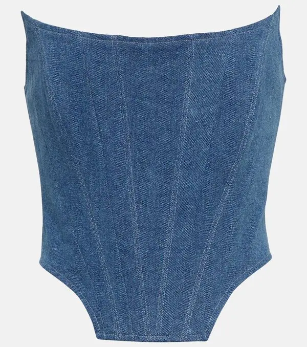 Giuseppe Di Morabito Denim Bustier Top