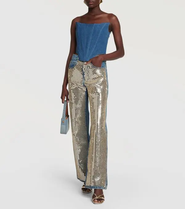Giuseppe Di Morabito Denim Bustier Top