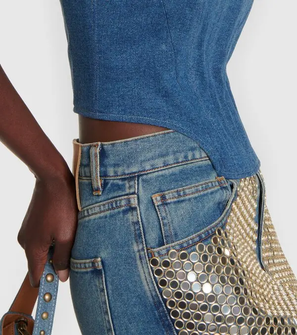 Giuseppe Di Morabito Denim Bustier Top