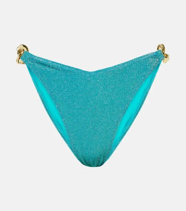 SAME Chain-detail Bikini Bottom - Green