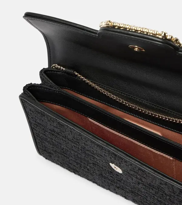 ROGER VIVIER Bouquet Mini Tweed Clutch