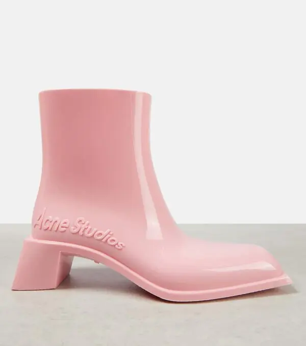 Acne Studios Soap Logo Ankle Boots - Pink