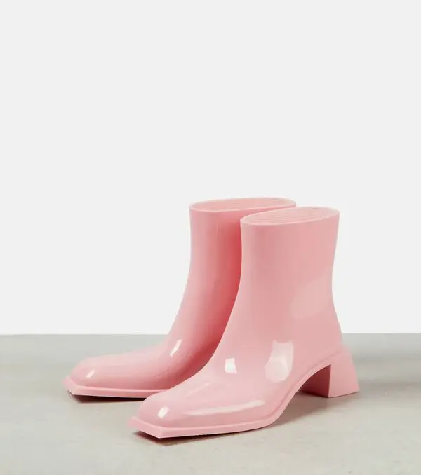 Acne Studios Soap Logo Ankle Boots - Pink