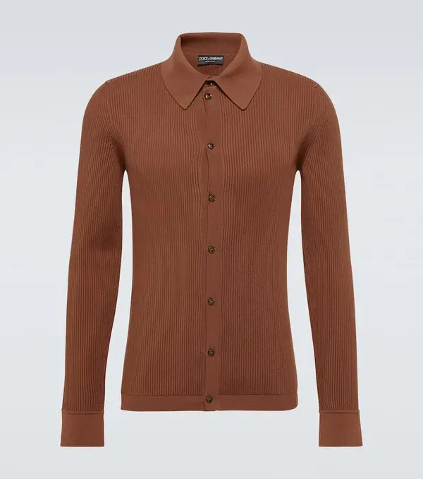 Dolce & Gabbana Wool-blend Polo Sweater