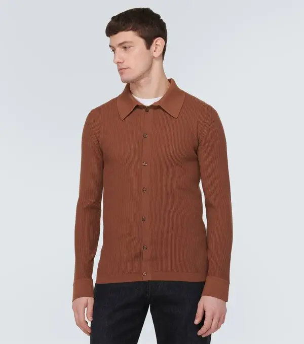 Dolce & Gabbana Wool-blend Polo Sweater