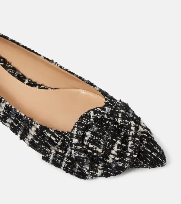 GIANVITO ROSSI Venezia Boucle Ballet Flats