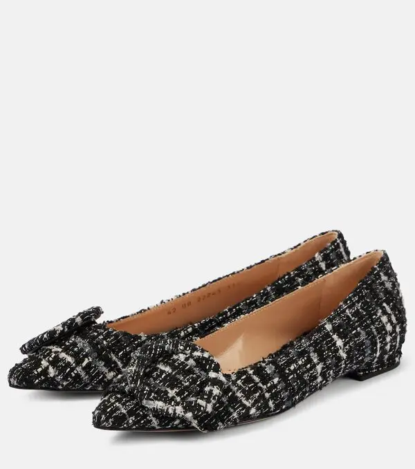 GIANVITO ROSSI Venezia Boucle Ballet Flats