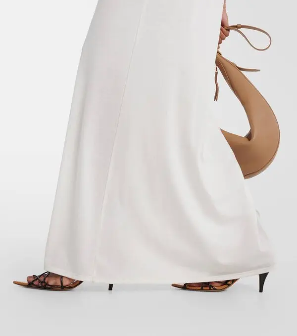 Khaite Vernetta Cotton-blend Jersey Maxi Dress