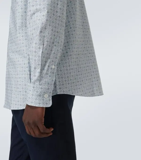Brunello Cucinelli Printed Cotton Shirt