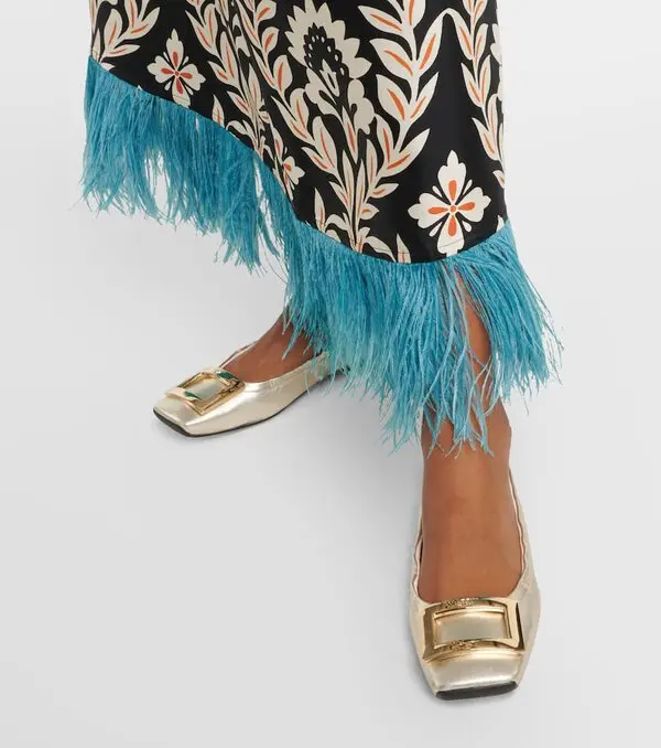 ROGER VIVIER Ballet Flats With Buckle Detailing