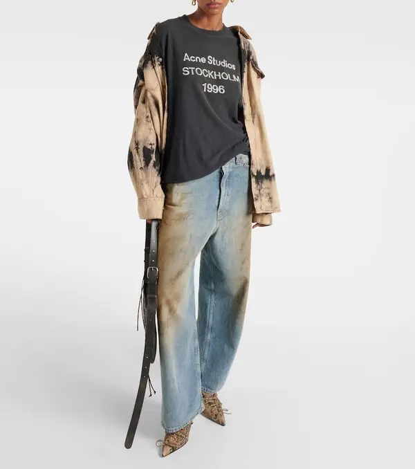 Acne Studios Logo Cotton-blend T-shirt