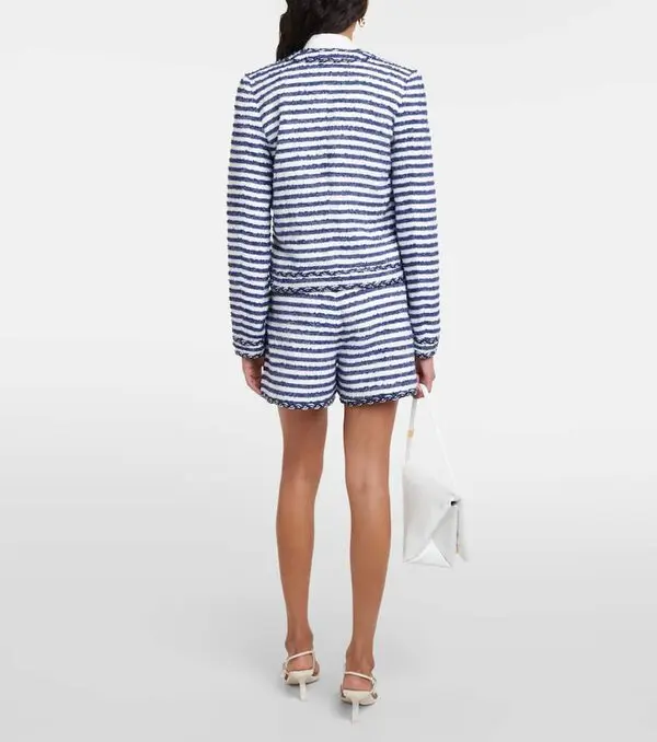 Rebecca Vallance Matteo Striped Boucle Jacket