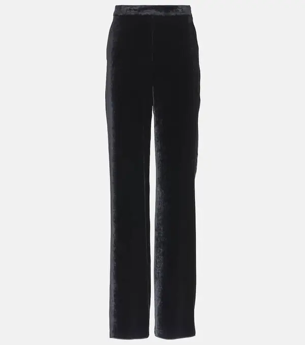 Etro Velvet Straight Leg Trousers