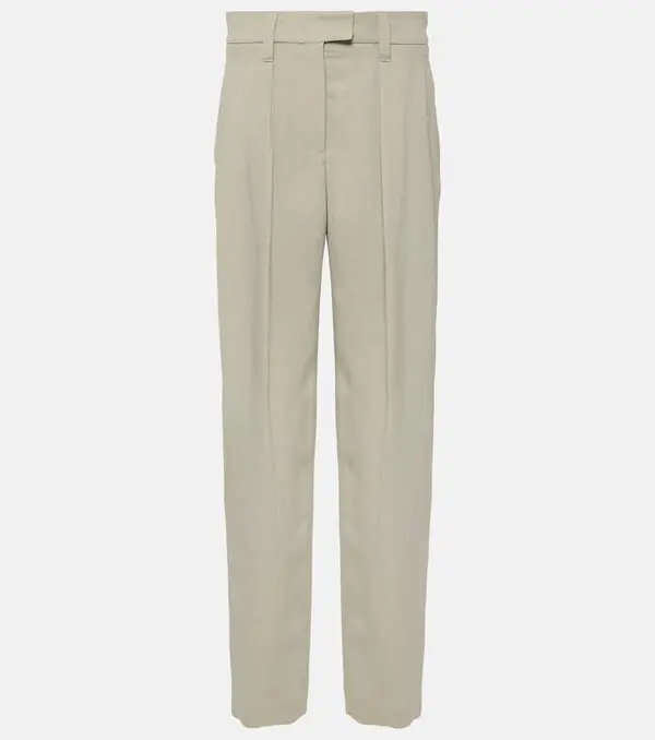 Brunello Cucinelli Twill Wide-leg Pants