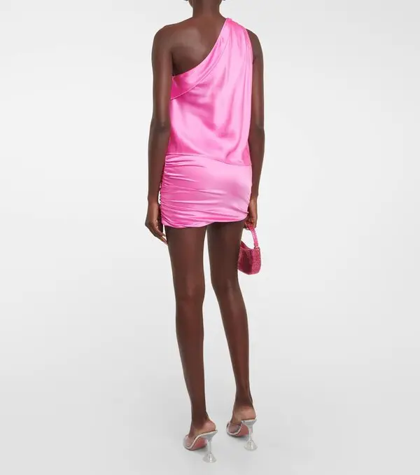 THE SEI Draped Silk Satin Top