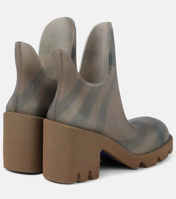 Burberry Check Ankle Boots - Pink