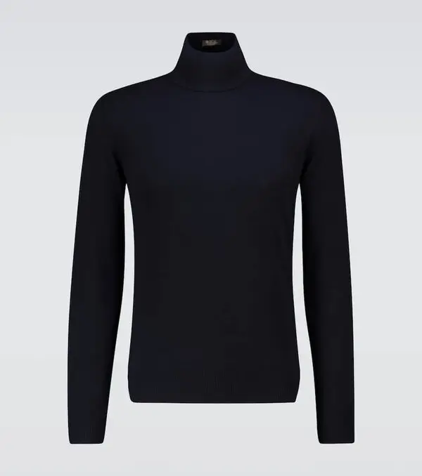Loro Piana Cashmere Turtleneck Sweater - Blue