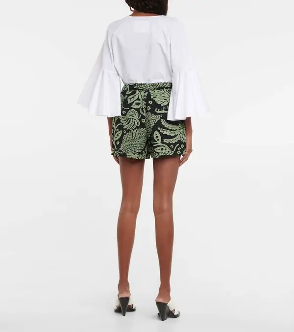 JIL SANDER Printed Viscose Shorts