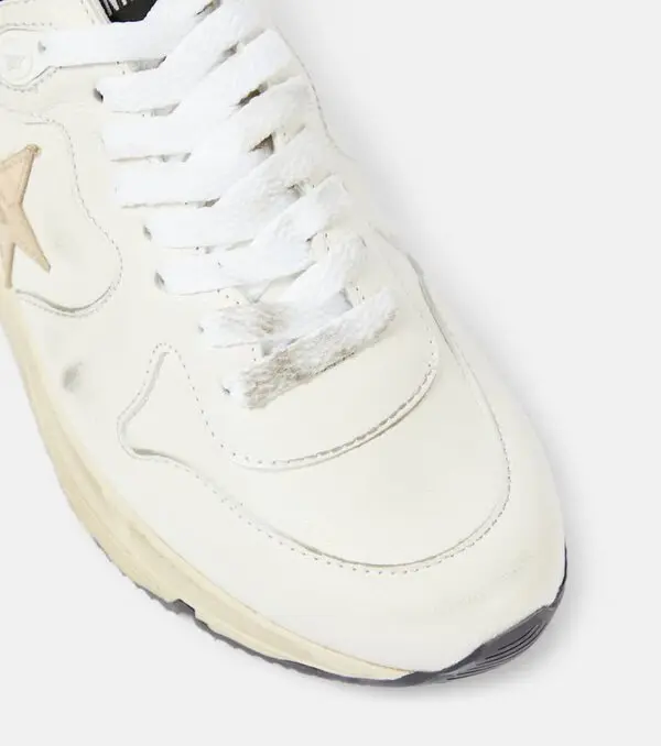 GOLDEN GOOSE Running Sole Leather Sneakers - White