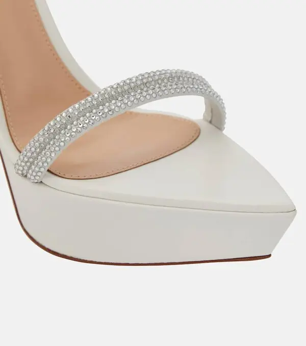 GIANVITO ROSSI Cannes Leather Platform Sandals
