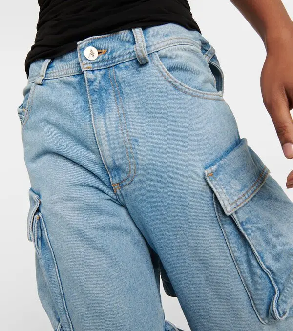 Attico Cutout Cargo Jeans