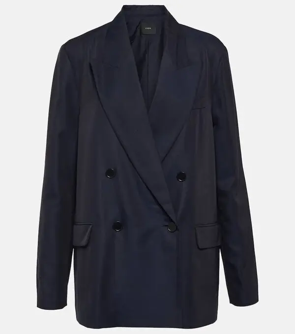JOSEPH Jaden Silk And Cotton Blazer