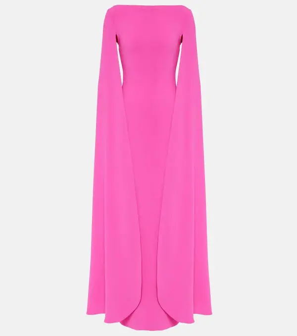 Solace London Sadie Crepe Gown - Pink
