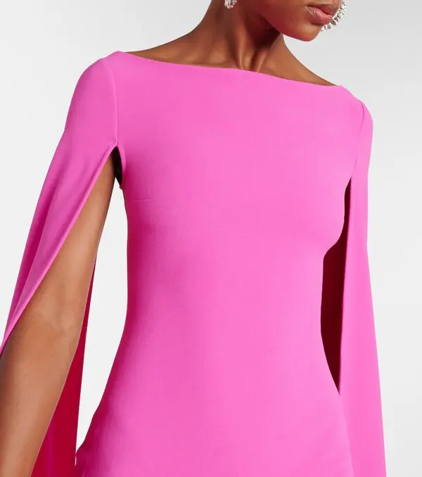 Solace London Sadie Crepe Gown - Pink