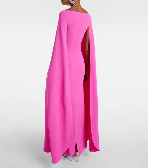 Solace London Sadie Crepe Gown - Pink