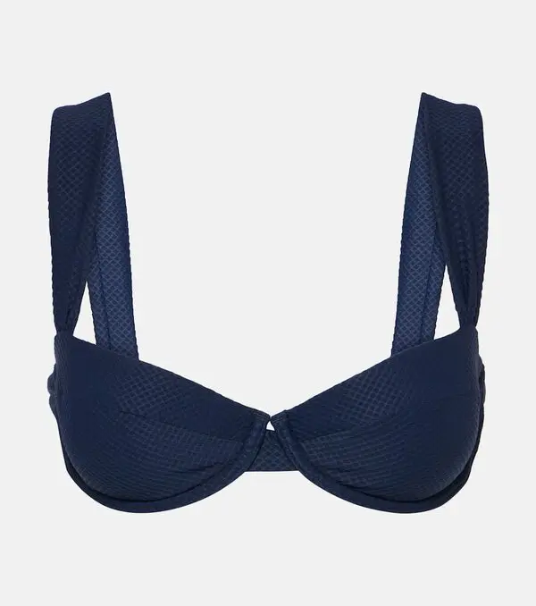Heidi Klein Menai Bay Bikini Top - Blue