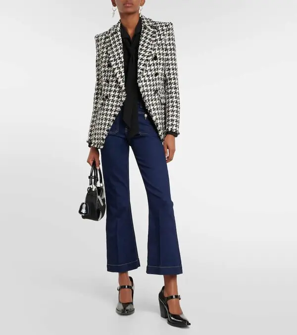 Veronica Beard Carson Cropped Flare Jeans