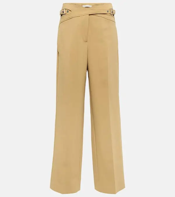 DION LEE Interlock High-rise Wide-leg Pants