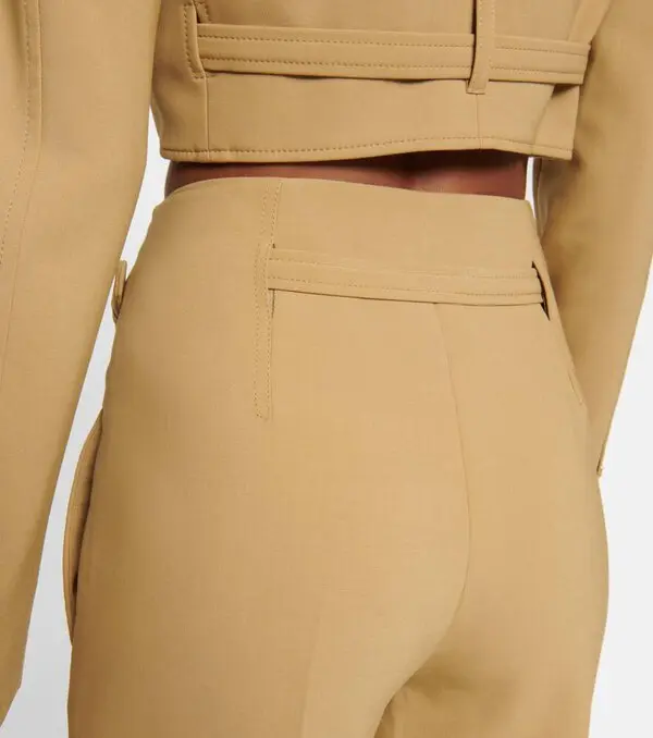 DION LEE Interlock High-rise Wide-leg Pants