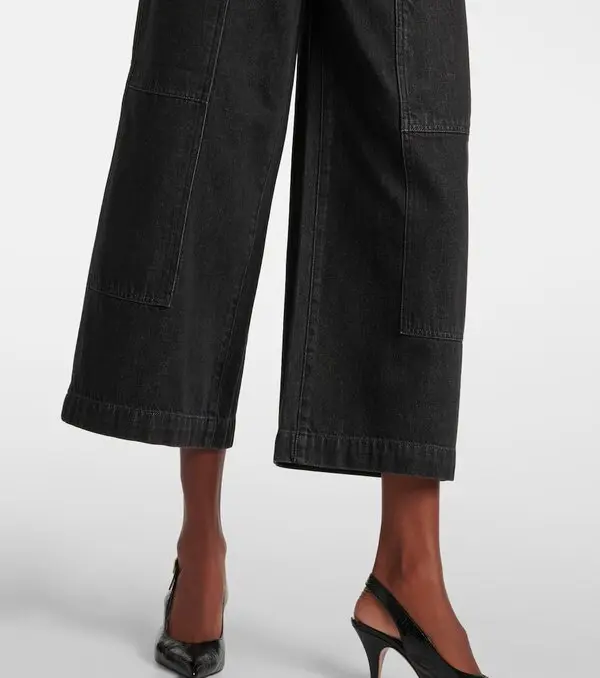 Vince Cropped Wide-leg Jeans
