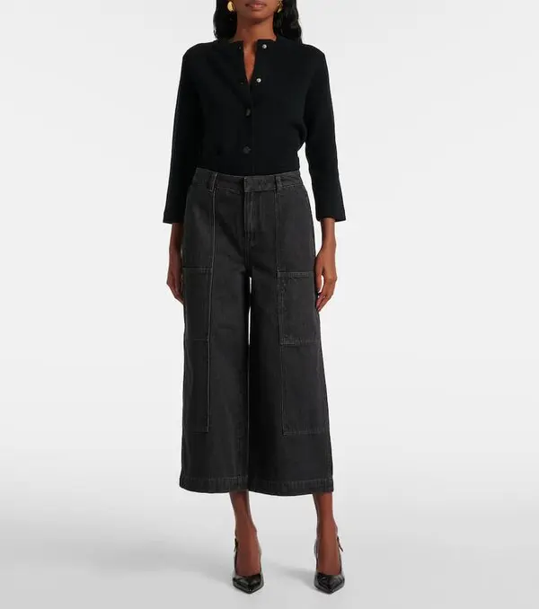 Vince Cropped Wide-leg Jeans